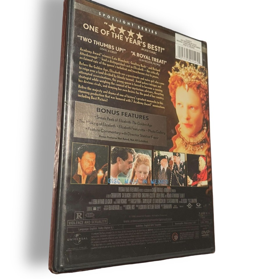 Elizabeth (DVD, 2007, Widescreen) New SEALED 25195015455| eBay