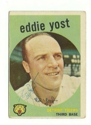 Ed Yost 1959 Topps signed auto autographed card Tigers | eBay