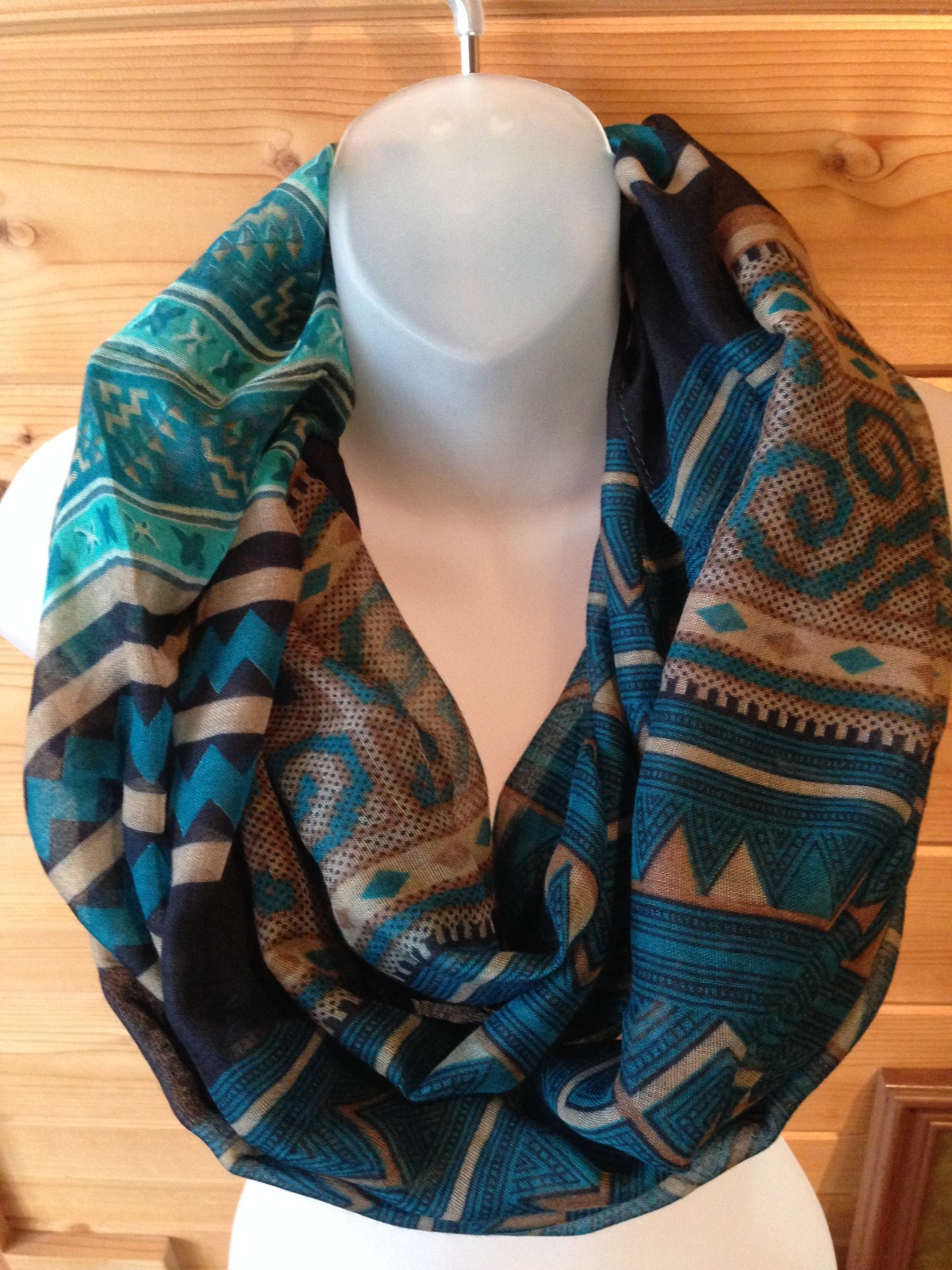 USA Seller!!! Aztec Spring and Fall Infinity Scarves Scarf Light Weight ...