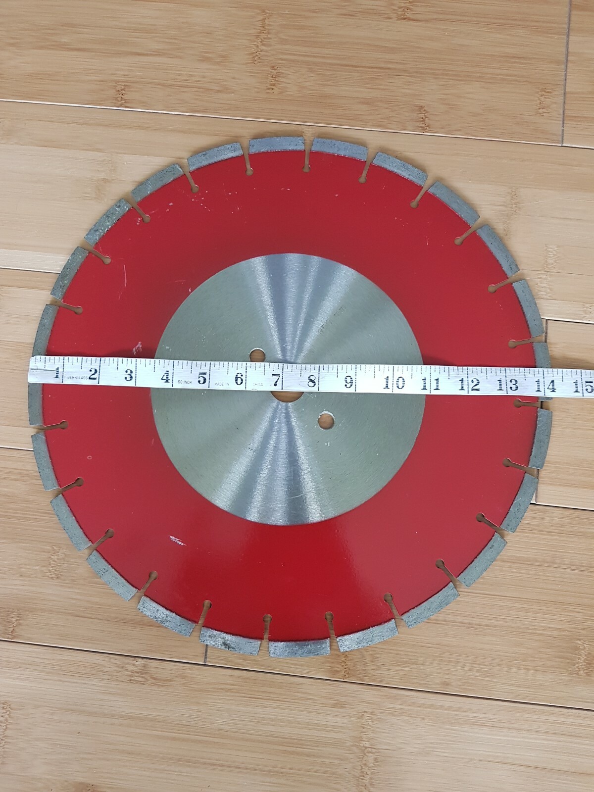 Metallic Red 14" x .125'' x 1" Turbo Segmented Diamond Blade Cutter ...