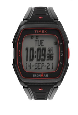 Timex Ironman T300 Unisex Black Watch Silicone Strap TW5M47500-TM300 | eBay