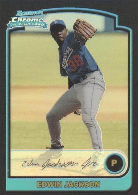 2003 Bowman Chrome - Edwin Jackson #237 Refractor (RC) for sale online ...