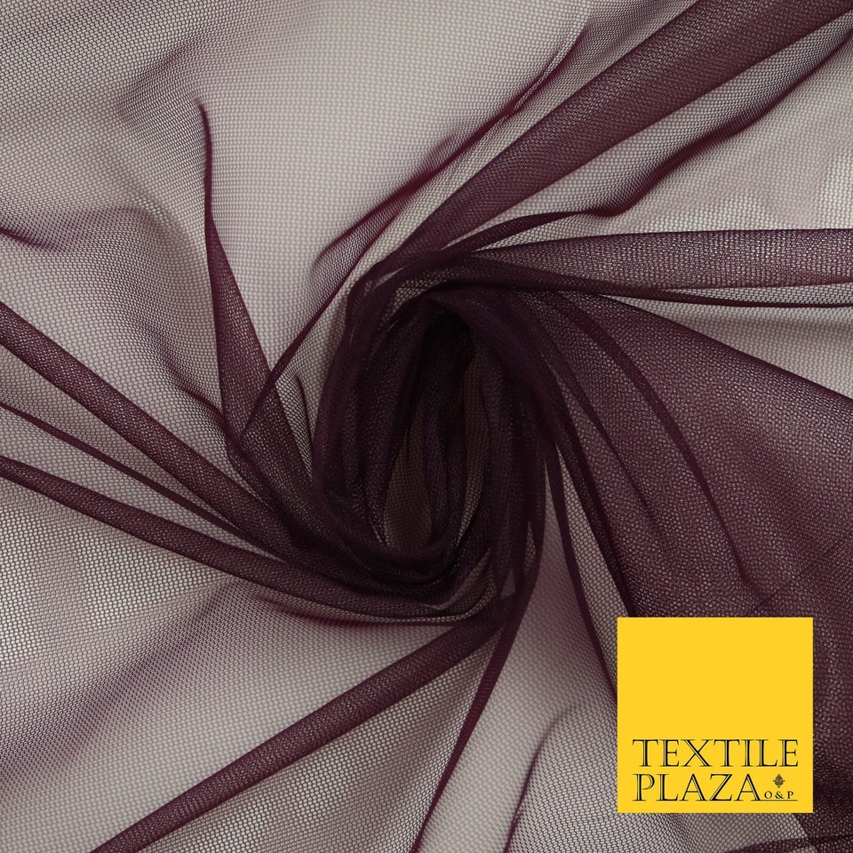 OVER 90 COLOURS - Soft Plain Sheer Tulle Net Fabric Tutu Fairy Veil ...