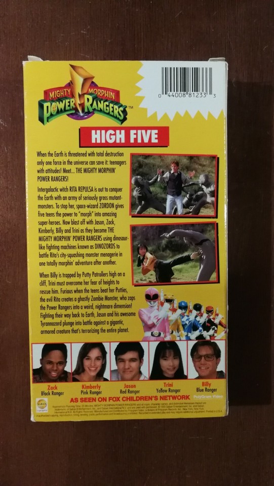 POWER RANGERS HIGH FIVE (VHS) POWER RANGERS | eBay
