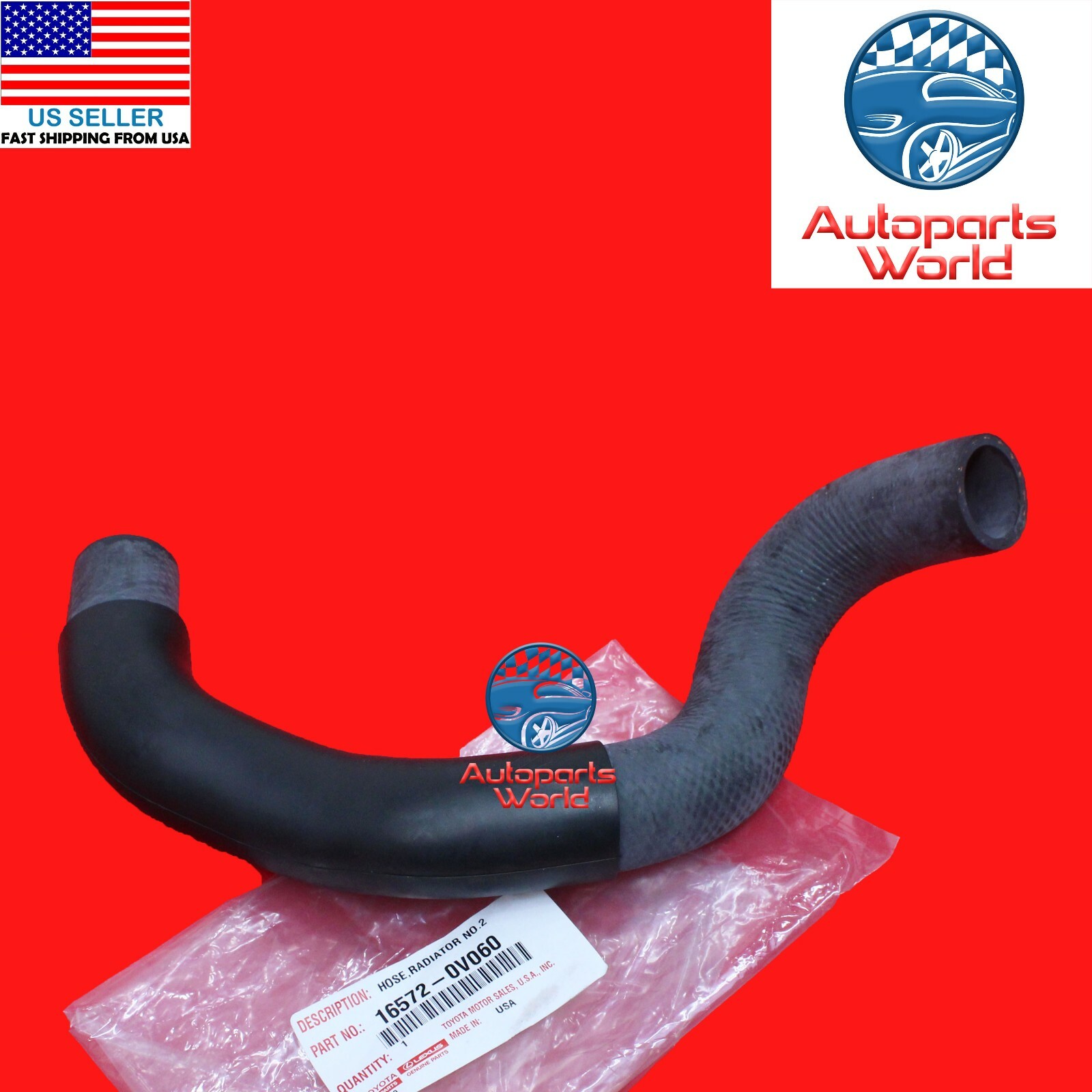 GENUINE OEM TOYOTA 12-17 CAMRY 2.5L NON HYBRID RADIATOR COOLANT HOSE ...