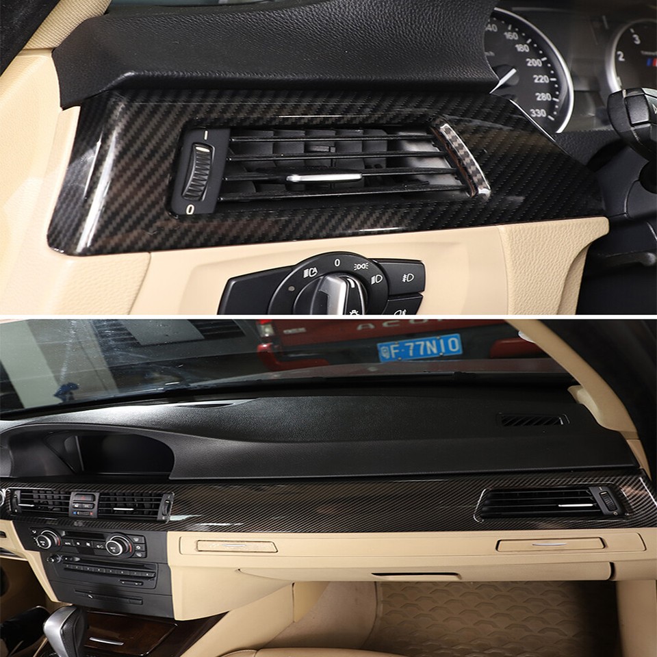 ABS Carbon Fiber Interior trim Cover Set Fits BMW 3 Series E90 Sedan ...