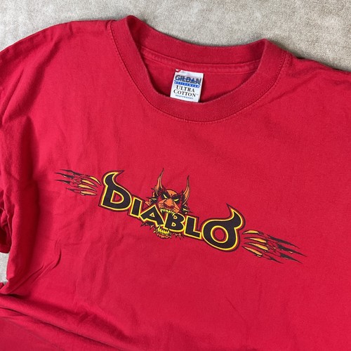 Vintage Diablo Paintball T-Shirt Rippin Graphic Tee Short Sleeve 90s ...