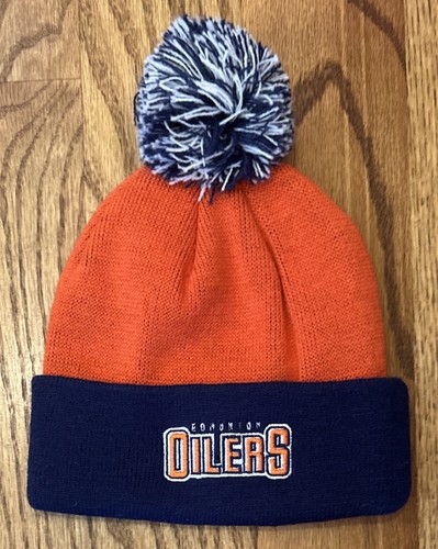 Edmonton Oilers Toddler Pom Knit Beanie Hat | eBay