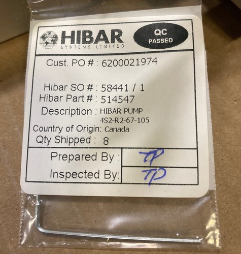 Hibar Systems 4S2-R2-67-105 Metering Pump | eBay