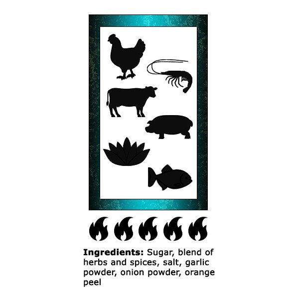 Spicy Seasoning with Garlic, Herb and Ghost Pepper dry rub gift for him ...