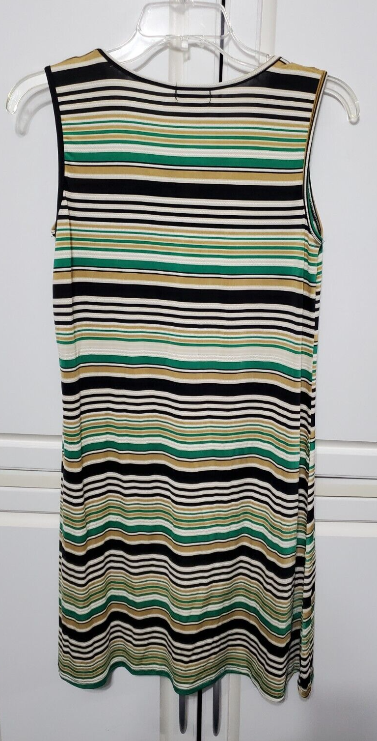 ESPRESSO Tank Shift Women Size Small S Keyhole Neckline Green Blue Tan ...