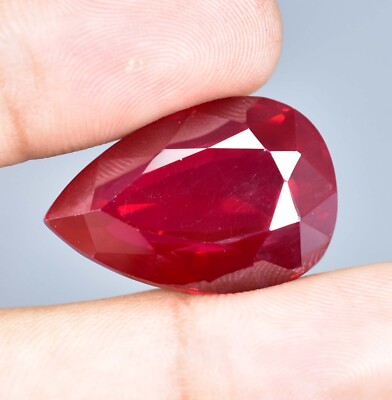 Flawless 8 x 6 MM Flawless Natural Red Blood Ruby Loose Gemstone GIT ...