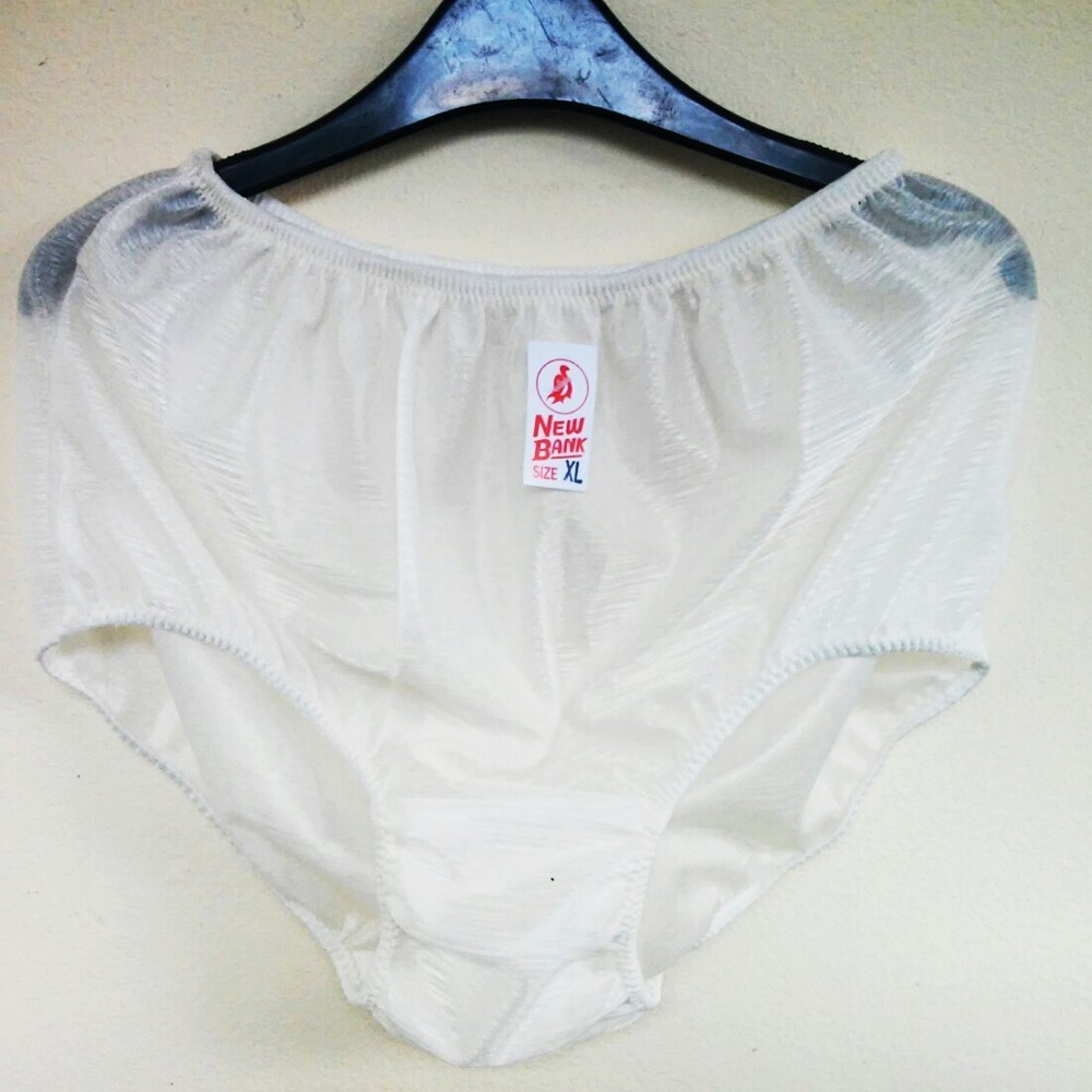 Vintage Panties White Underwear Sheer Sissy Brief Ny… - Gem