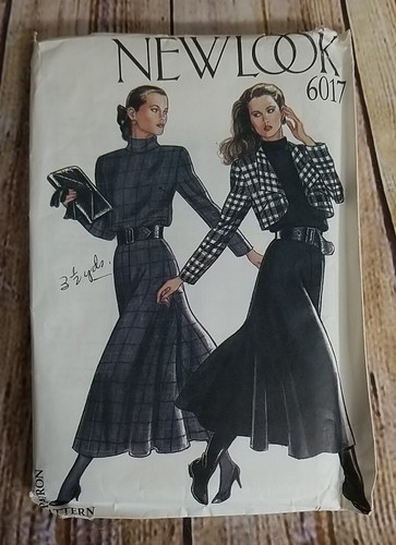 NEW LOOK Patron Sewing Pattern 6017 Six Sizes 8-18 Jacket Dress Uncut ...