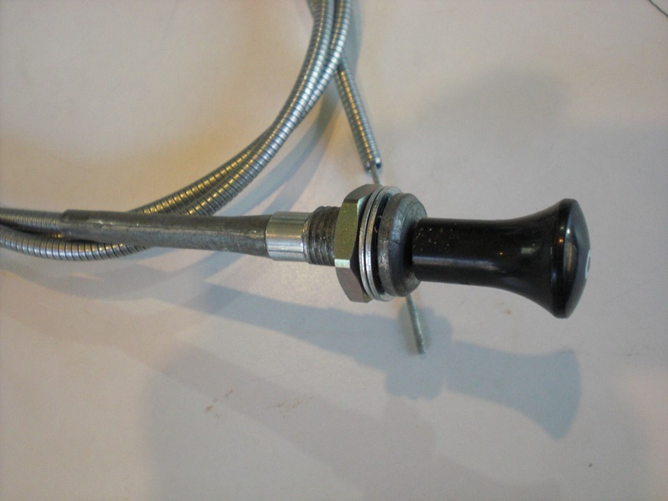 BRAND NEW TOP QUALITY CHOKE CABLE , WITH CORRECT KNOB , MADE FOR MGA ...