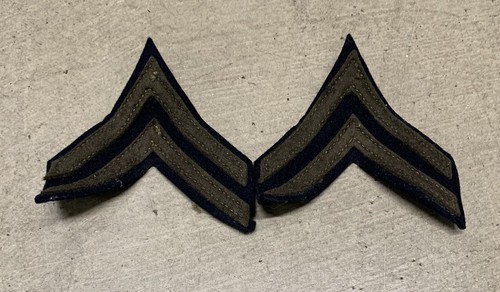 Original WWII US Army Corporal Rank Patch Chevrons Pair | eBay