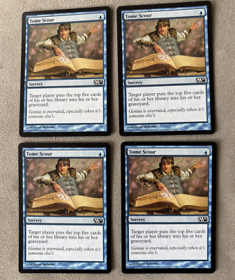 4x Tome Scour M11 #076 MTG Core 2011 Magic English NM/Unplay common C ...