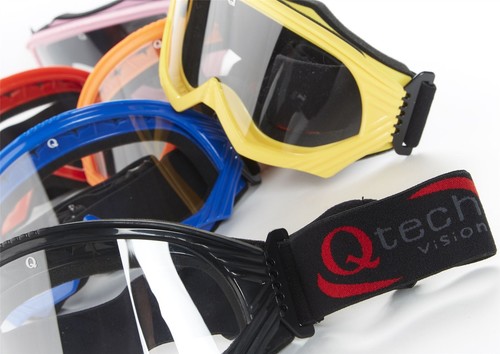 Qtech Childrens kids GOGGLES for Motocross Helmet Dirt Bike BMX Off ...