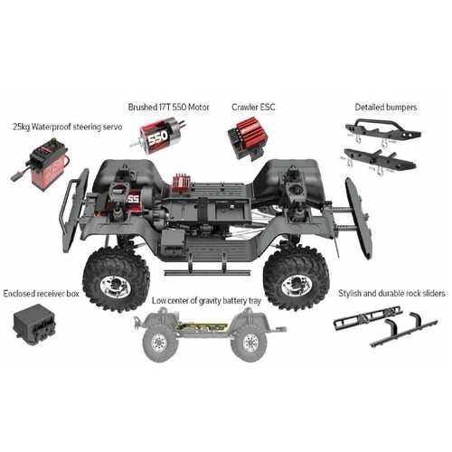 Redcat Racing GEN8 V2 Scout II 1-10 Scale Brushed Electric Rock Crawler ...