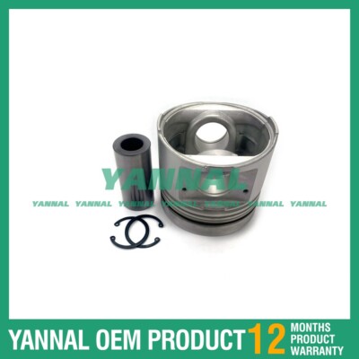 Piston Kit 8370 For Isuzu 6HE1 Excavator Engine Parts | eBay