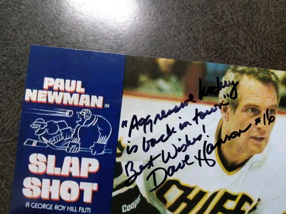 DAVE HANSON As JACK HANSON Hand Signed Autograph 4X6 PHOTO - SLAP SHOT ...