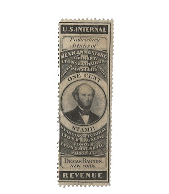 U S Stamps revenues priv.die medicine Scott RS24a old Demas Barnes cv ...