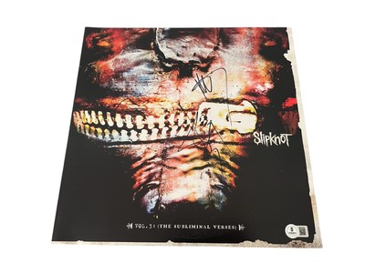 SLIPKNOT SIGNED AUTOGRAPH x2 VOL 3 SUBLIMINAL VERSES VINYL MICK JIM ...