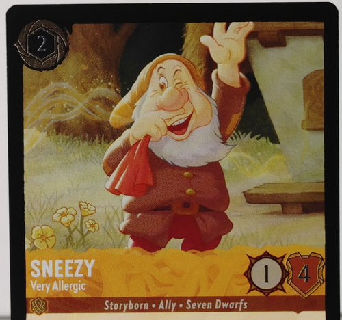 Sneezy - Very Allergic Foil Rise of the Floodborn LORCANA 22/204 U Pick ...