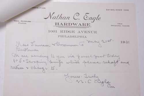 1931 Lamson Goodnow Nathan C Engle Hardware Philadelphia PA Ephemera ...