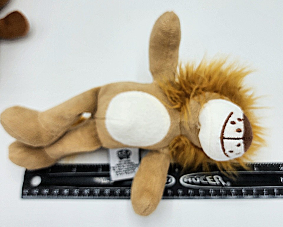 Chelsea Teddy Bear Co 7" Lion & Brown Bear Lovey Plush Stuffed Animal ...