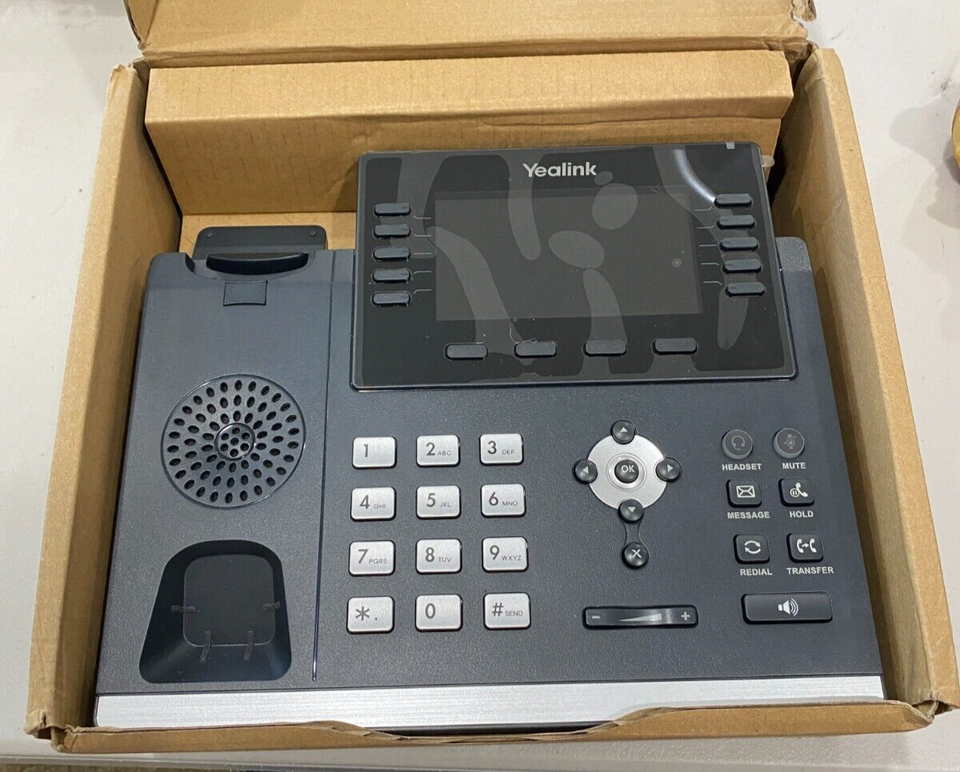 Yealink SIP-T46U IP Phone Corded Wall Mountable Desktop Classic Gray ...
