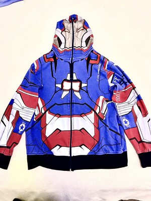 Rare Marvel MAD Engine Iron Man 3 Movie War Machine Mask Full Zip ...