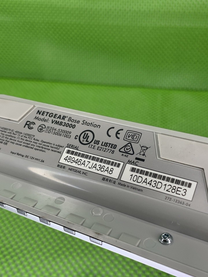 NETGEAR ARLO Base Station Wireless Wi-Fi VMB3000 Hub AND 3 VMC3030 ...