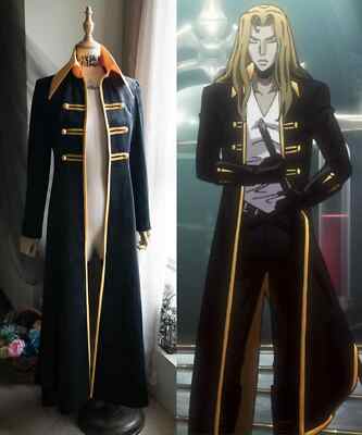 Castlevania Cosplay costume Alucard Sypha costume outfit uniform jacket ...