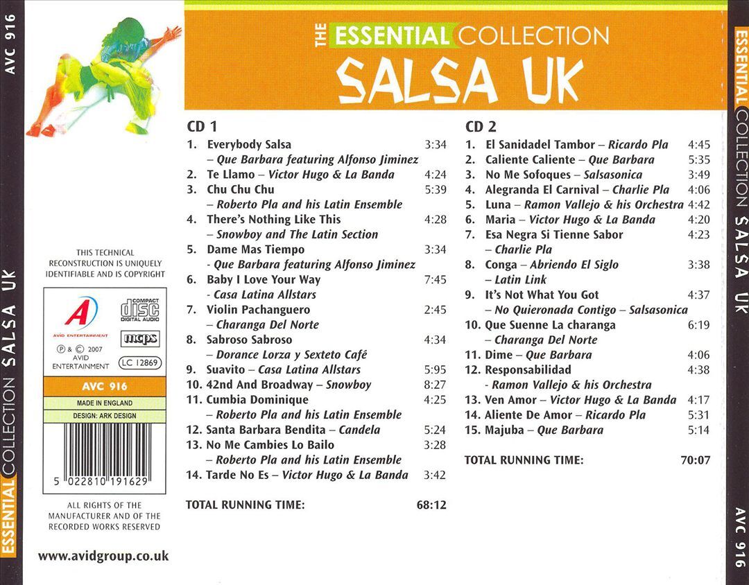 VARIOUS ARTISTS SALSA UK NEW CD 5022810191629| eBay
