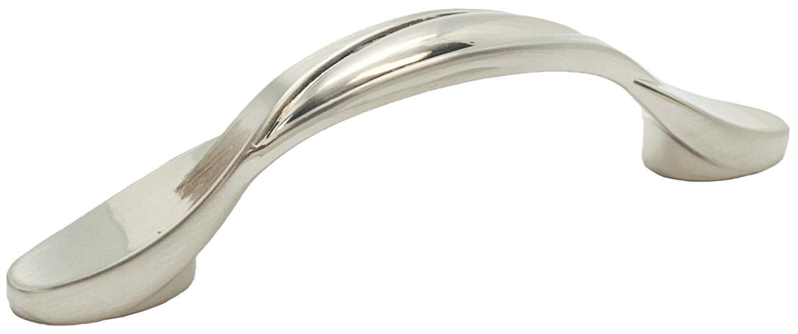 Alzassbg 10 Pack Arch Twisted Drawer Cabinet Pull Handles Brushed Satin ...