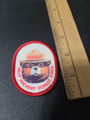 Vintage Smokey The Bear Forest Fire Prevention Patch | eBay