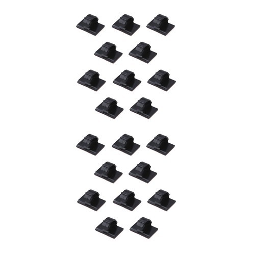 20Pcs 3M Self-Adhesive Wire Tie Cable Clamp Clip Holder For Car Dash ...