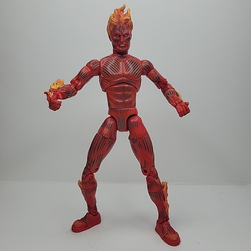 Human Torch Marvel Legends Series 2 loose 6" Fantastic Four Johnny ...