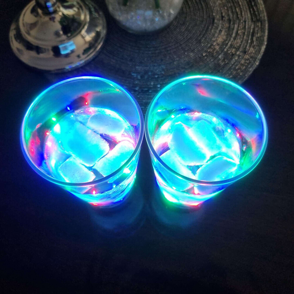 LED Light Up Drinking Glass Tumbler Party Drink Cup Fun Xmas Gift ...
