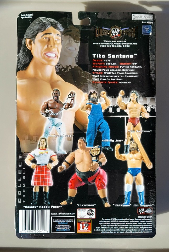 wwe wwf ljn classic superstars series 4 tito santana wrestling figure ...