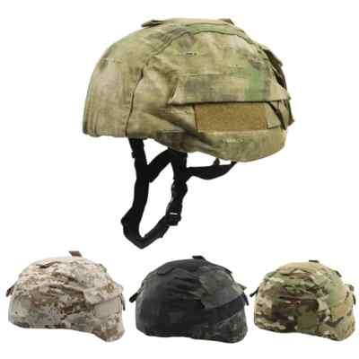 Tactical MICH 2000 Helmet Cover with NVG Battery Bag Helmet Cloth | eBay