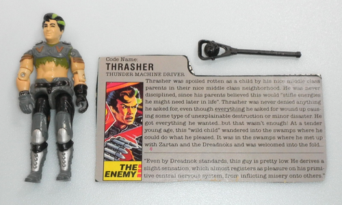 1986 Cobra Dreadnok Thrasher Figure Vintage G.I. GI Joe 3.75 ARAH *100% Complete | eBay