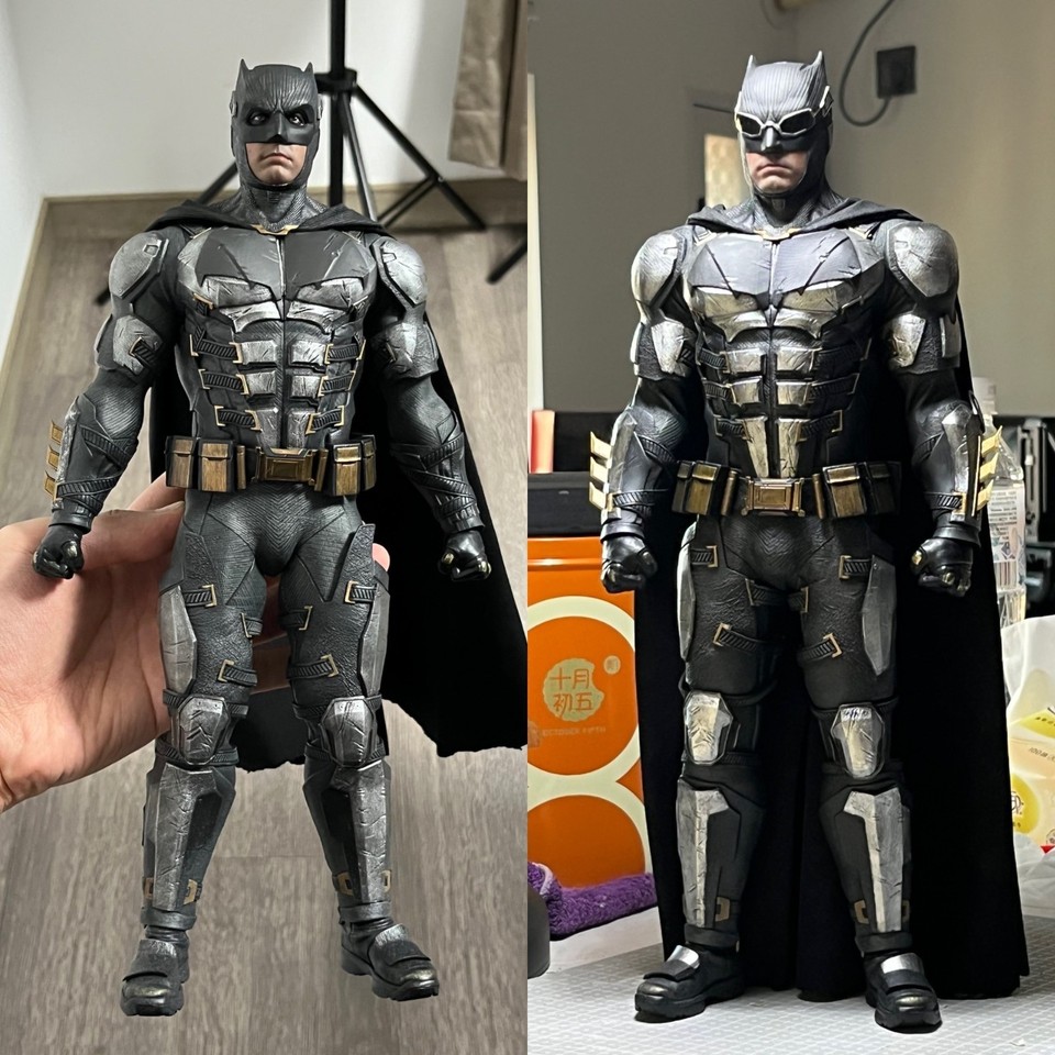 custom hottoys 2.0 batman repaint muscle buff，hand modify | eBay