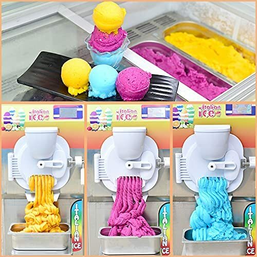 Italian Ice Machine Gelato Ice Cream Maker Fresh Fruits Water Ice ...