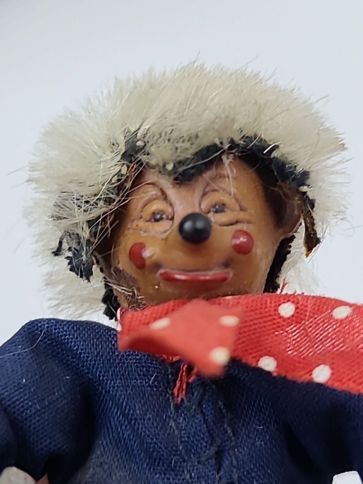 Peter Mecki Steiff Hedgehog Mechanic Rare Woodland Vintage Preowned | eBay