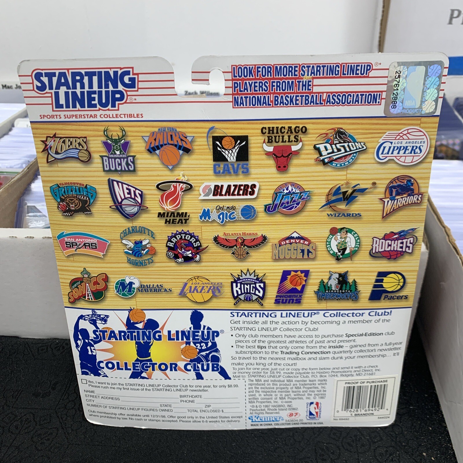 1997 Kenner Starting Lineup NBA 10th Year Terrell Brandon Cavs SLU ...