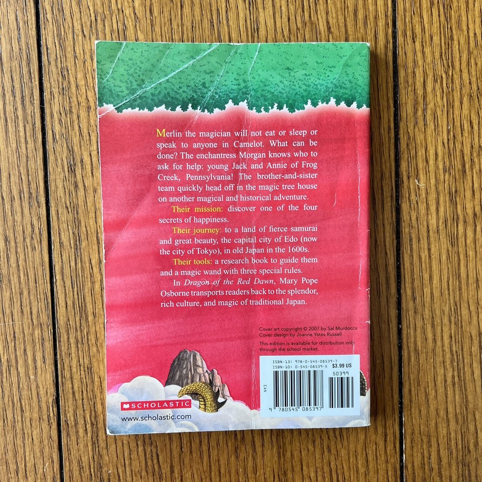 Magic Tree House Dragon Of The Red Dawn By Mary Pope Osbourne | eBay