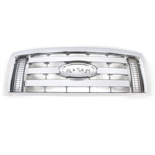 Chrome Upper Front Grille Grill For 2009-2012 2013 2014 Ford F-150 F150 ...