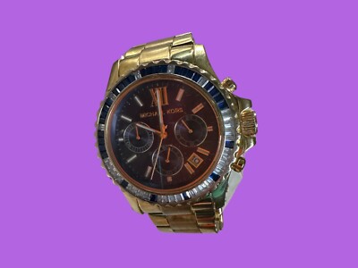 Michael Kors Everest Women's Blue Watch OVERSIZED - Mk5754 691464005009 ...